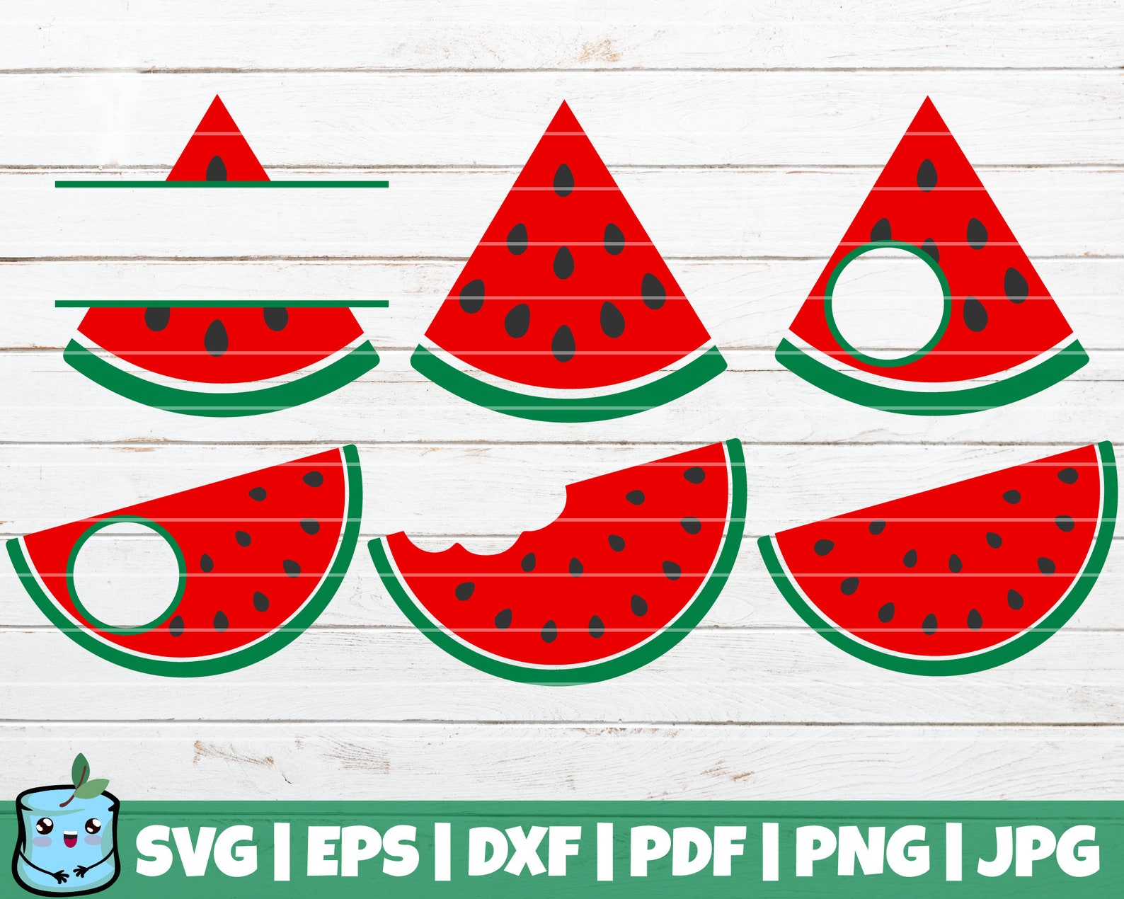 Watermelon SVG Bundle Summer SVG Cut Files Commercial Use - Etsy