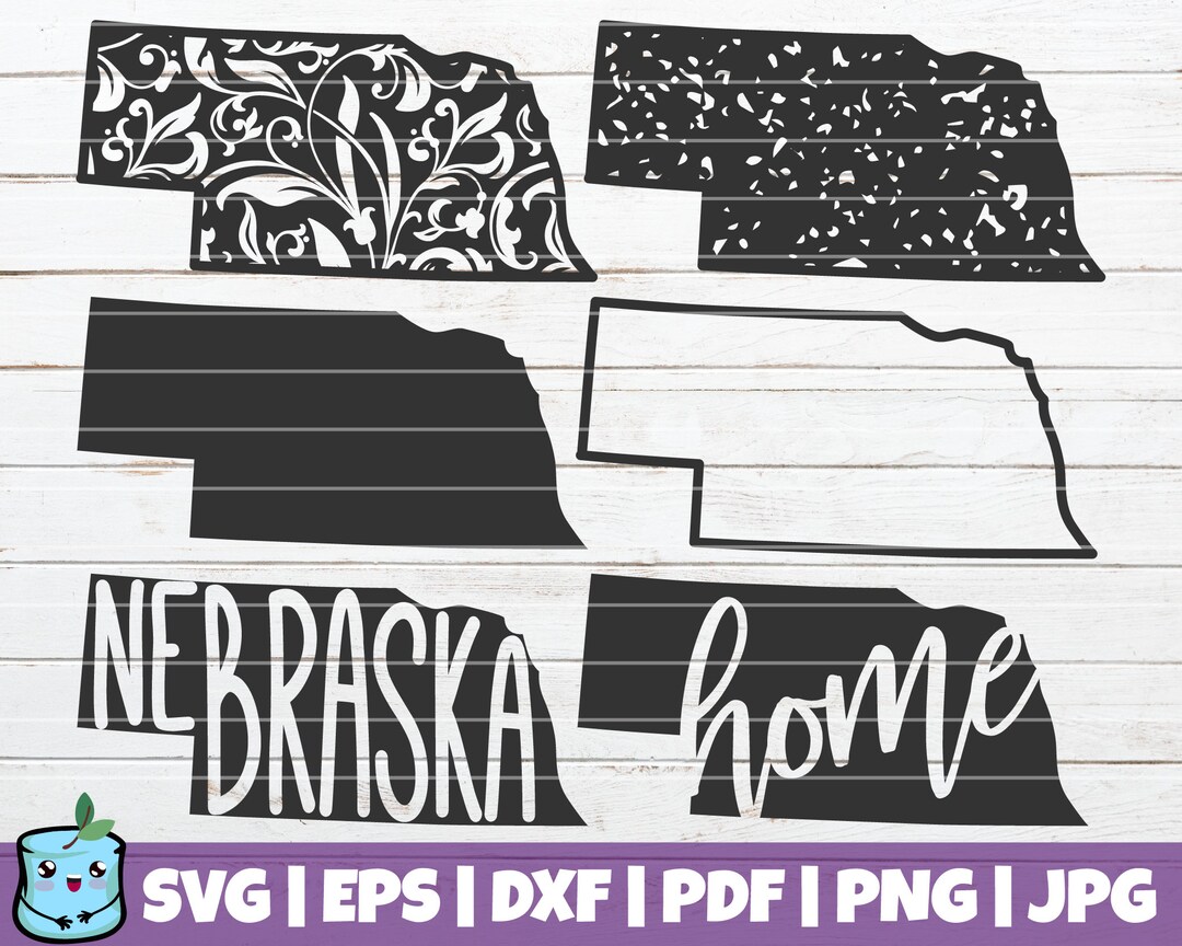 Nebraska State SVG Bundle SVG Cut Files Commercial Use - Etsy