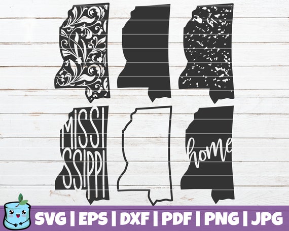 Mississippi State SVG Bundle SVG Cut Files Commercial Use | Etsy