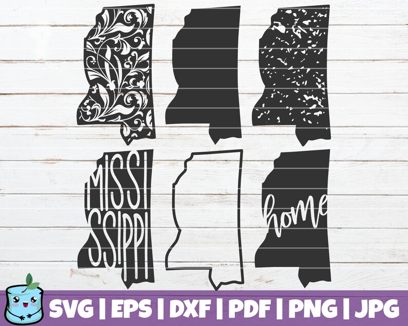 Mississippi State SVG Bundle SVG Cut Files Commercial Use - Etsy