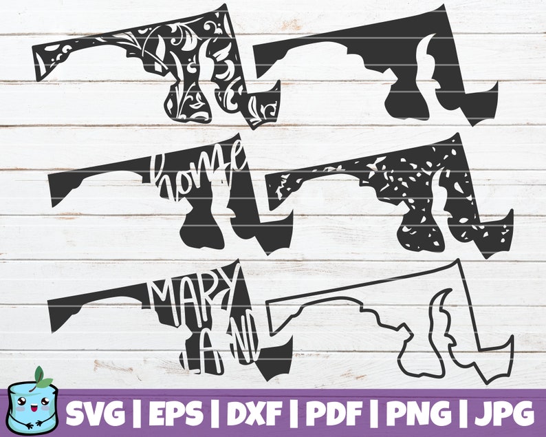 Maryland State SVG Bundle SVG Cut Files Commercial Use - Etsy