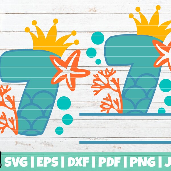 Mermaid Number 7 - Etsy