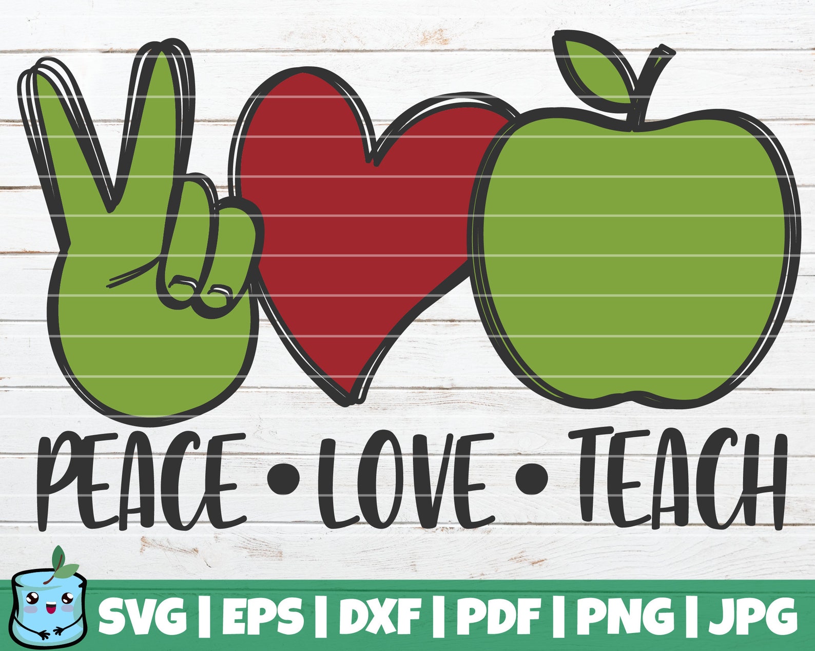 Peace Love SVG Bundle SVG Cut Files Commercial Use - Etsy