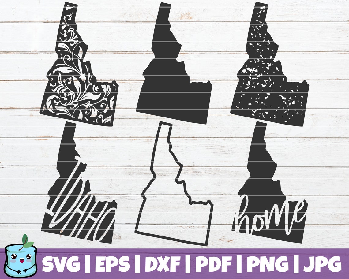 Idaho State SVG Bundle SVG Cut Files Commercial Use | Etsy