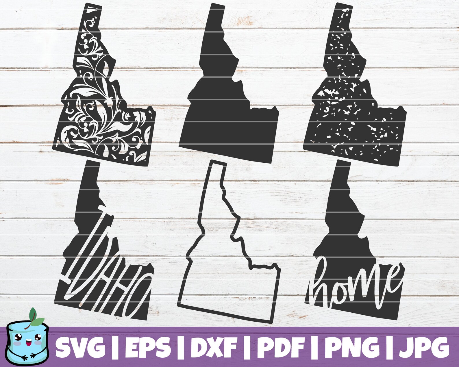 Idaho State SVG Bundle SVG Cut Files Commercial Use | Etsy