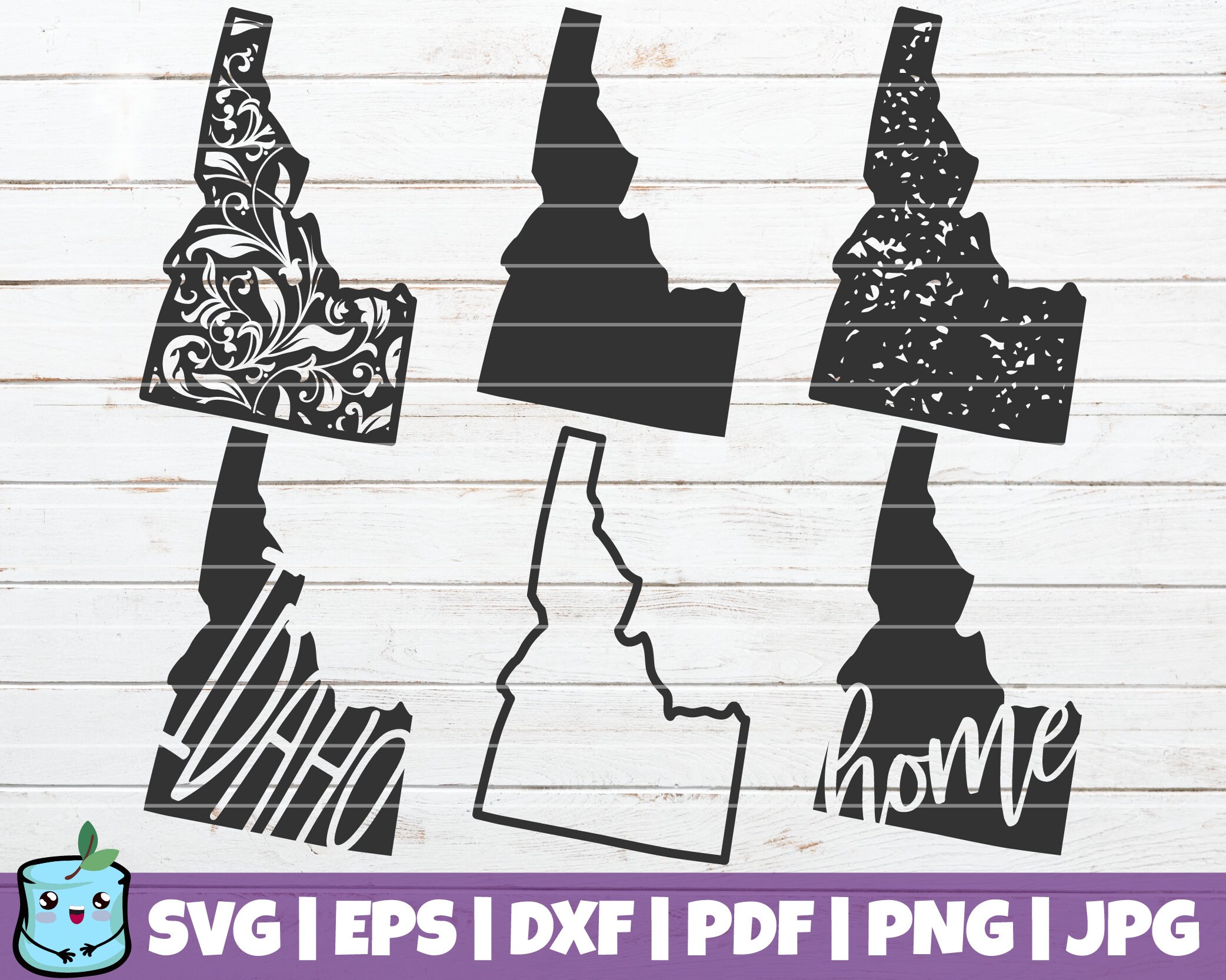 Idaho State SVG Bundle SVG Cut Files Commercial Use | Etsy