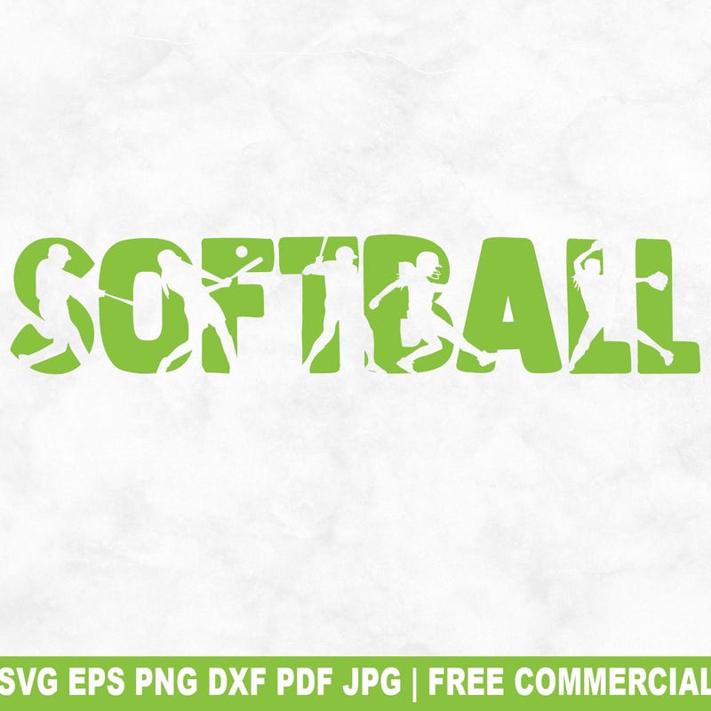 Softball Wall Decal - Etsy