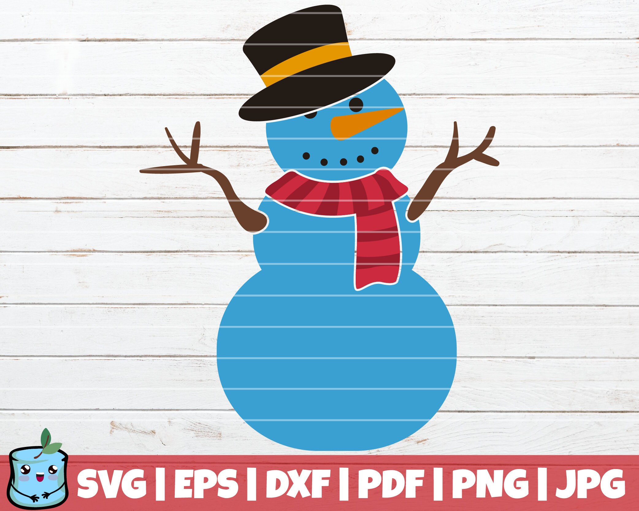 Snowman SVG Cut File Commercial Use Instant Download - Etsy