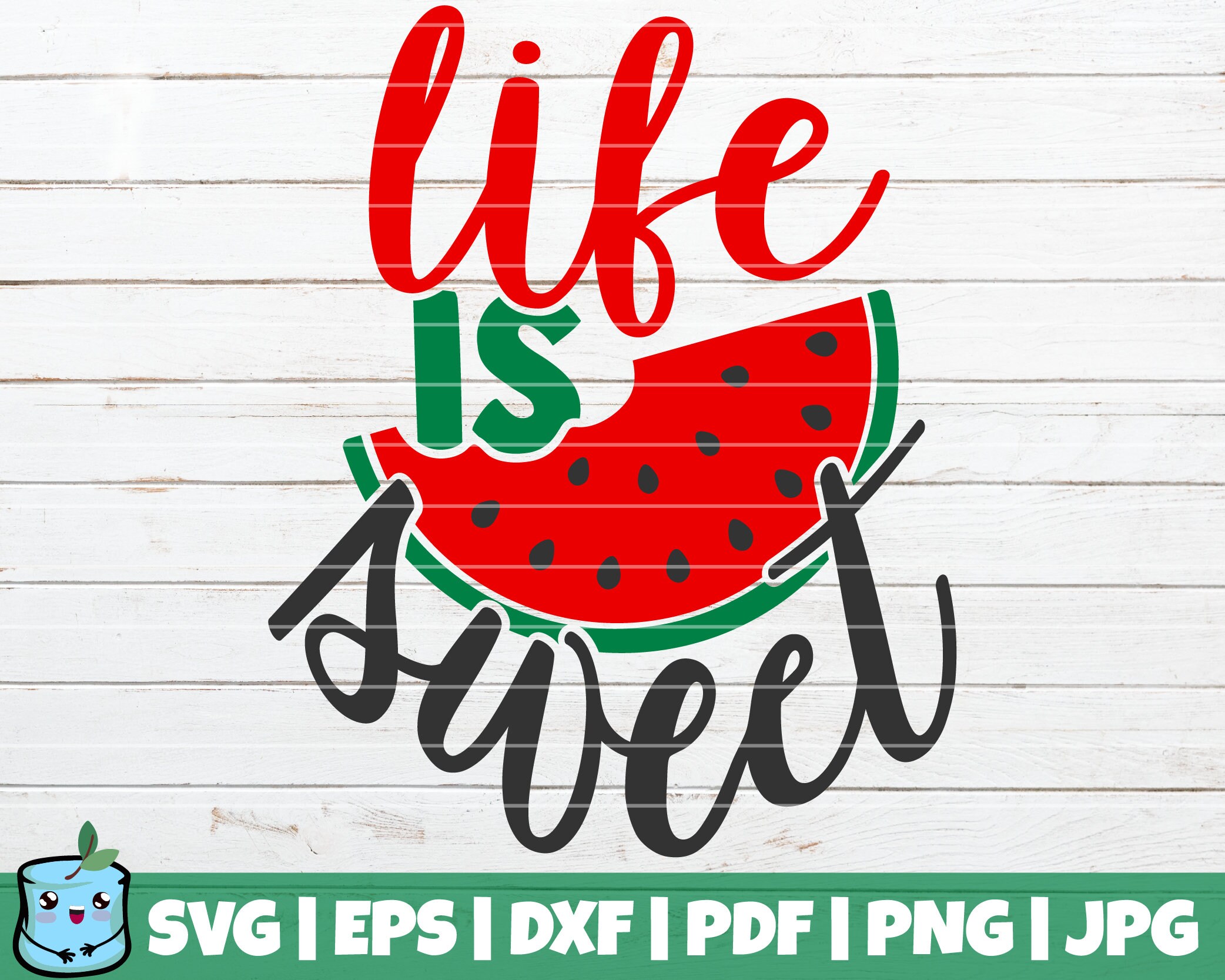 Life Is Sweet SVG Cut File / uso comercial / descarga instantánea ...