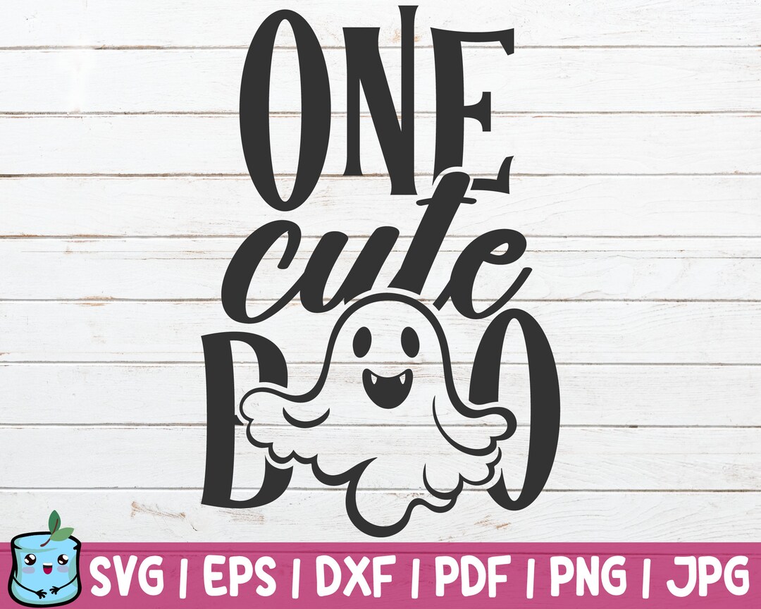 One Cute Boo SVG Cut File Halloween SVG Instant Download - Etsy
