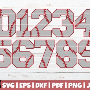 Sports Numbers SVG Bundle SVG Cut File Commercial Use Instant Download ...