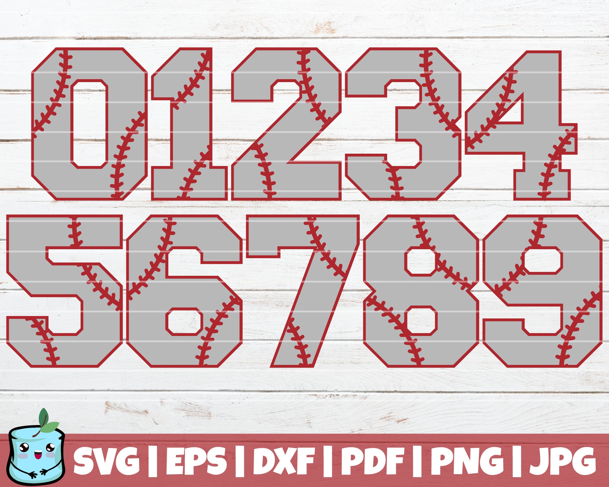Sports Numbers SVG Bundle SVG Cut File Commercial Use - Etsy