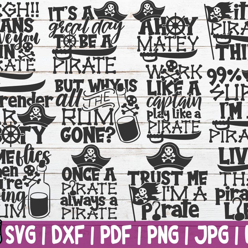 Pirate Svg - Etsy