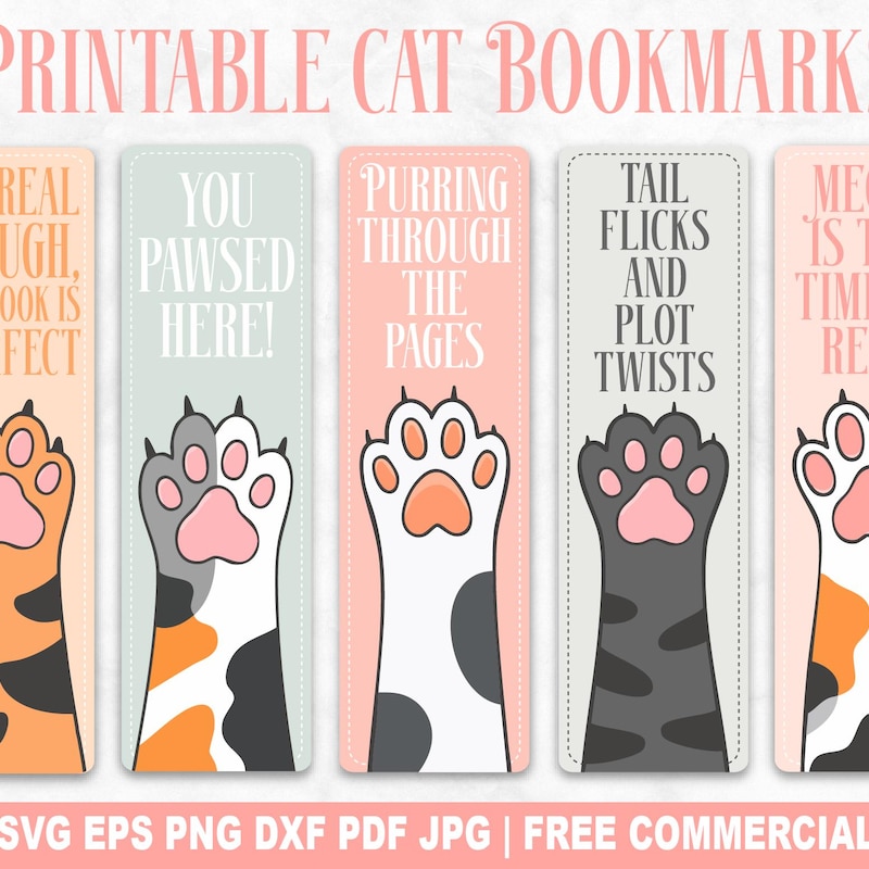 Cat Bookmark - Etsy