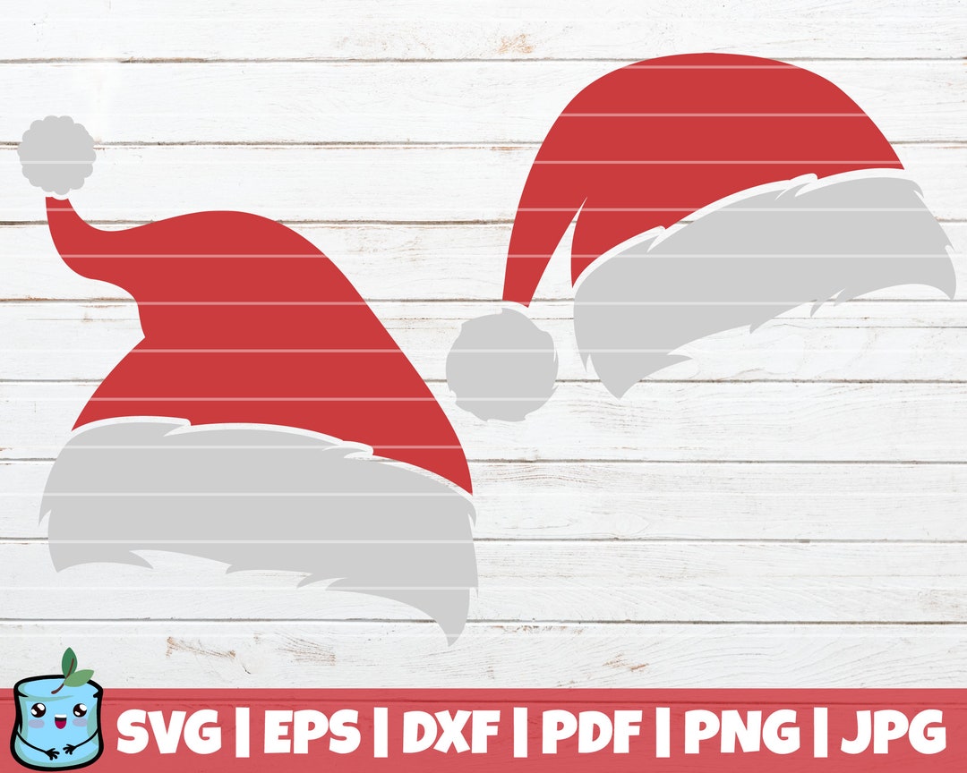 Santa's Hat SVG Cut Files Instant Download Commercial Use Vector ...