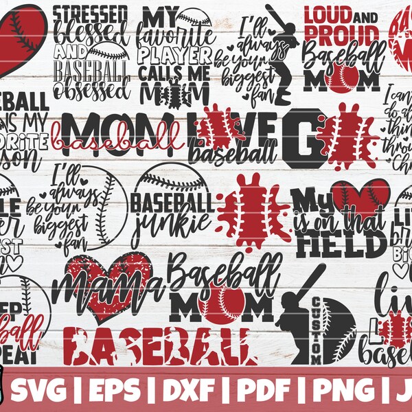 Love Baseball Svg - Etsy