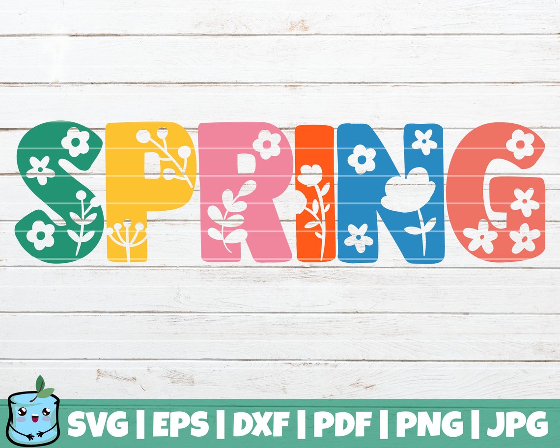 Spring SVG Cut File Commercial Use Printable Vector Clip - Etsy