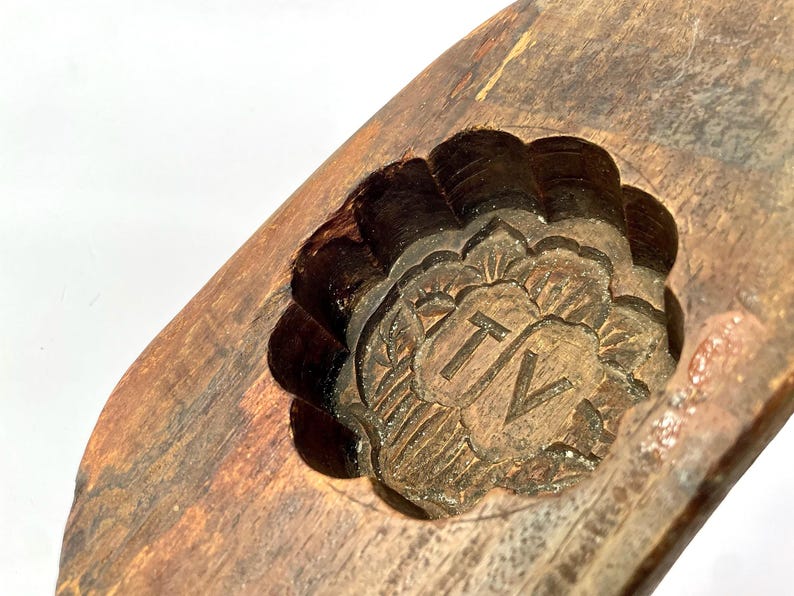 KBG-78 - Vintage Wooden Mooncake Mold - Etsy
