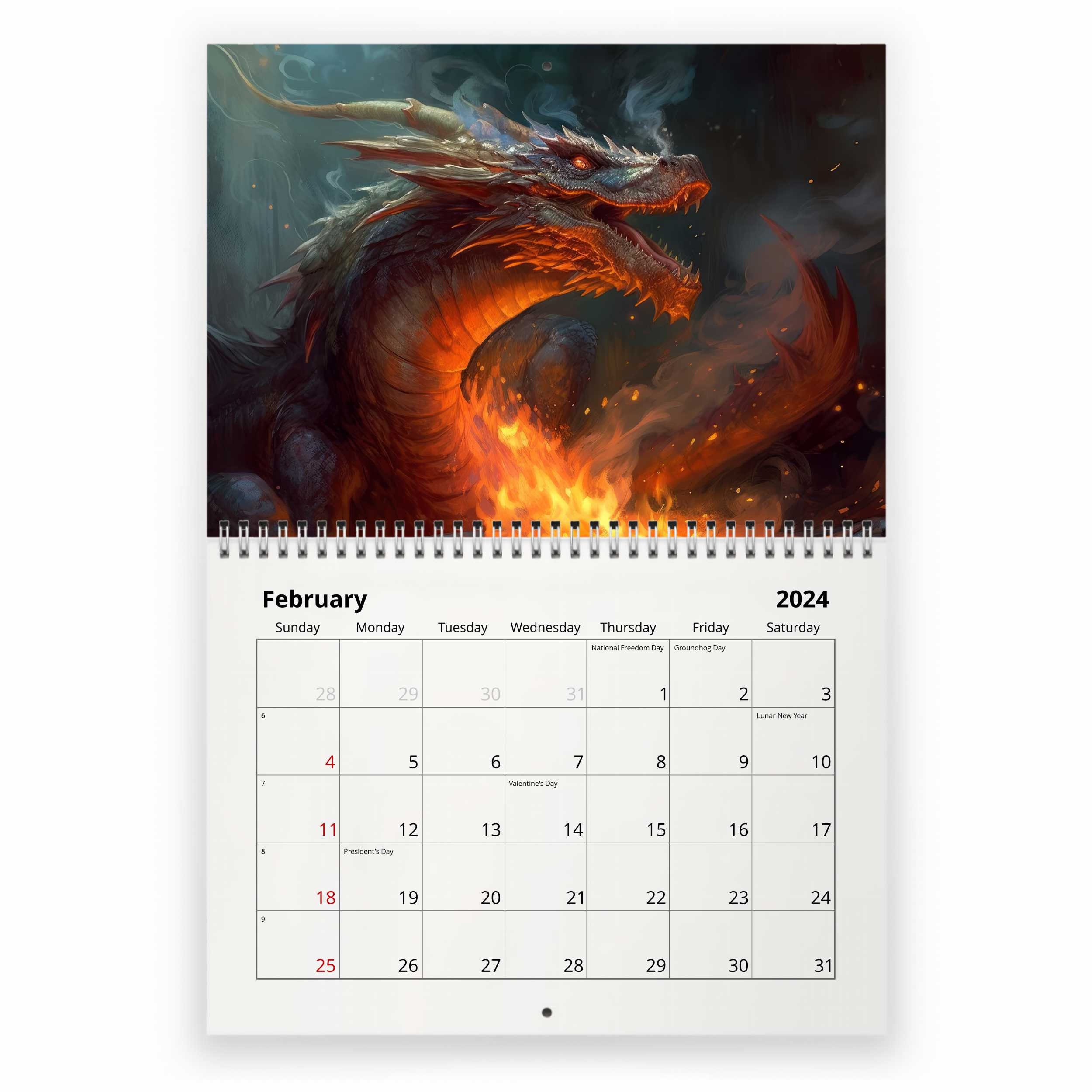 Fantasy 2024 Wall Calendar sold by Leonardo Yorka | SKU 608559 ...