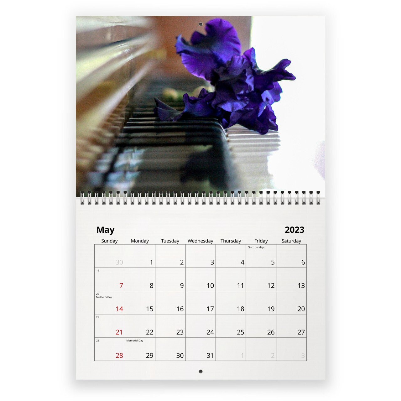 Piano 2023 Wall Calendar ID:12801 - Etsy
