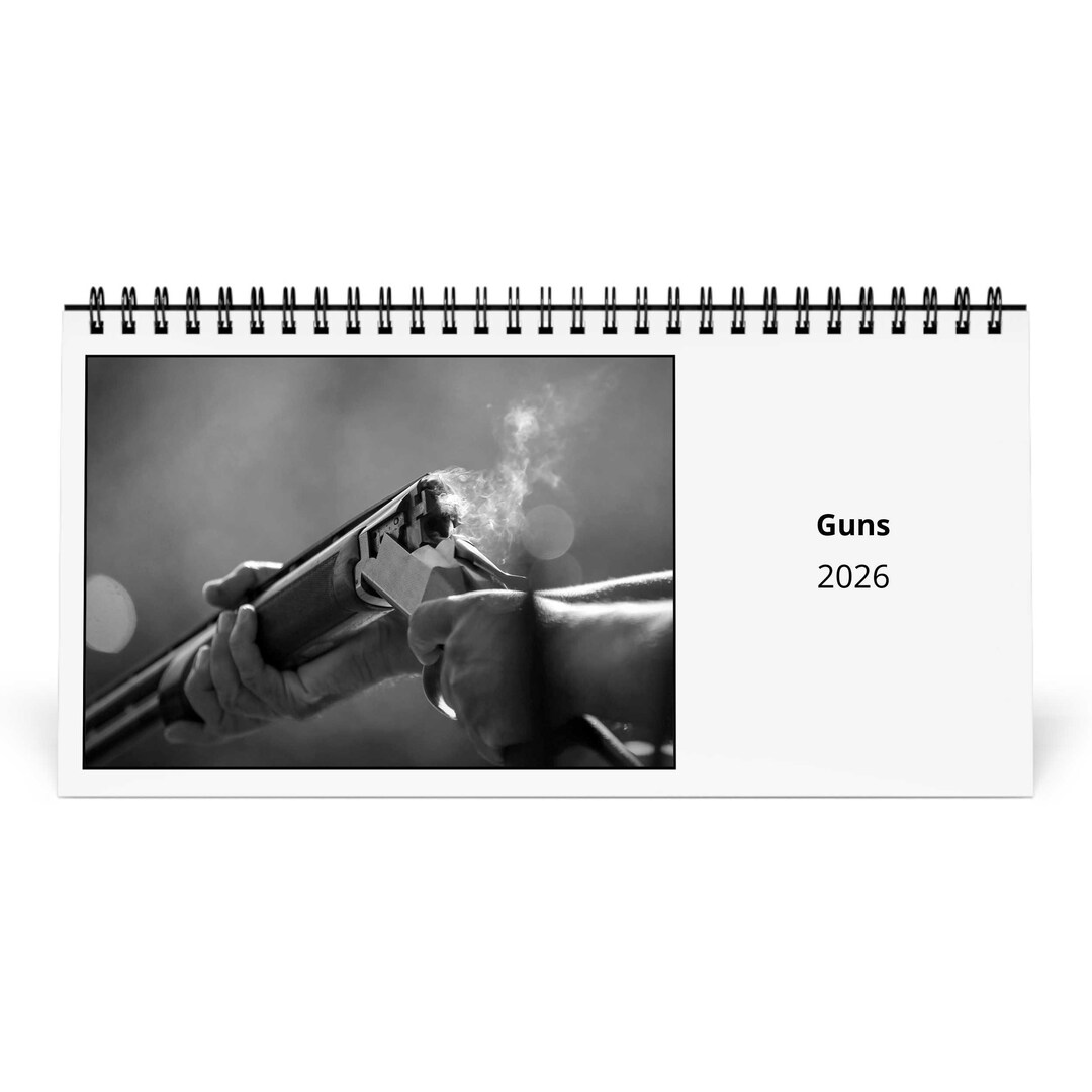 Guns 2026 Desk Calendar ID:L26030 - Etsy