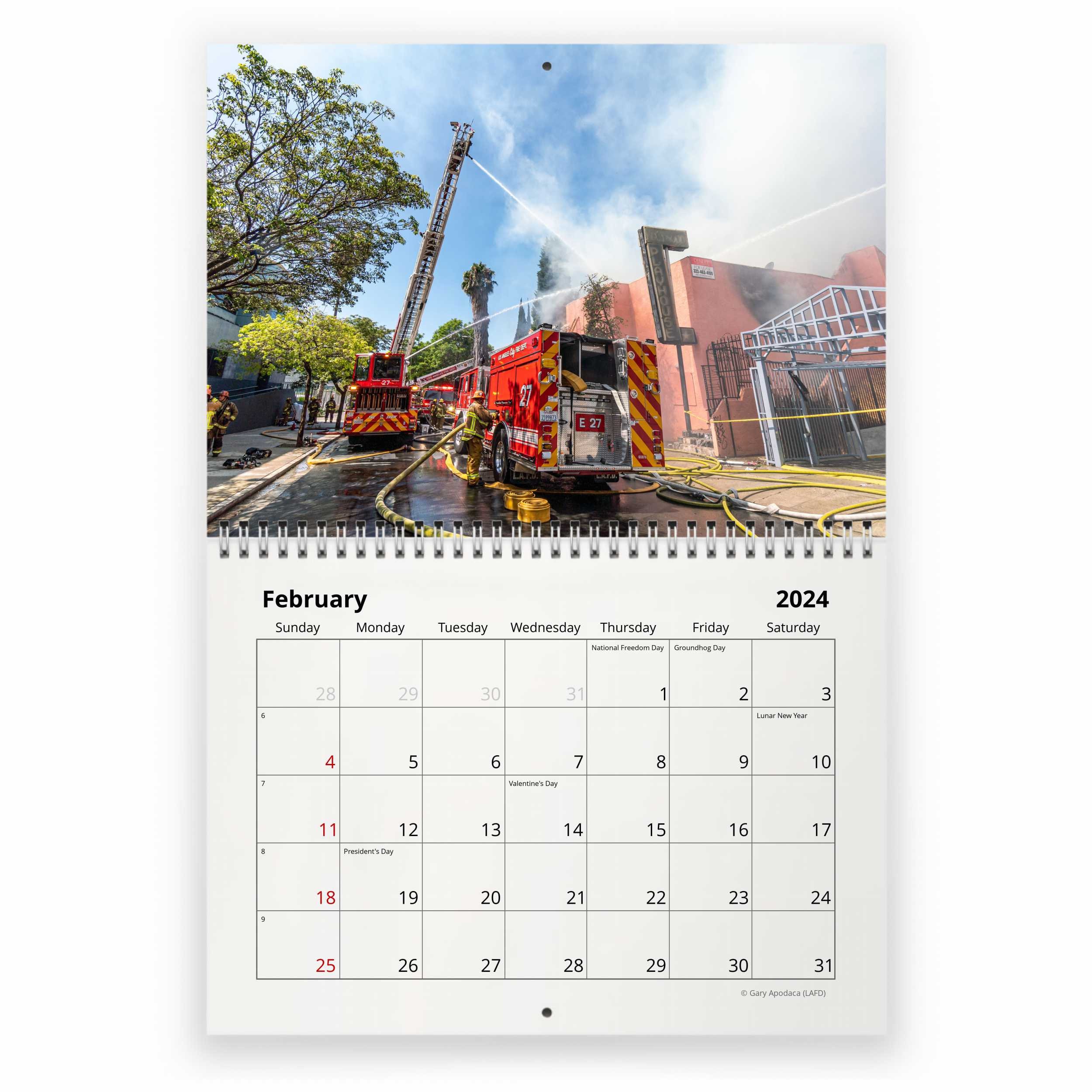 Firefighter 2024 Wall Calendar sold by Paradoxical Acreage | SKU ...