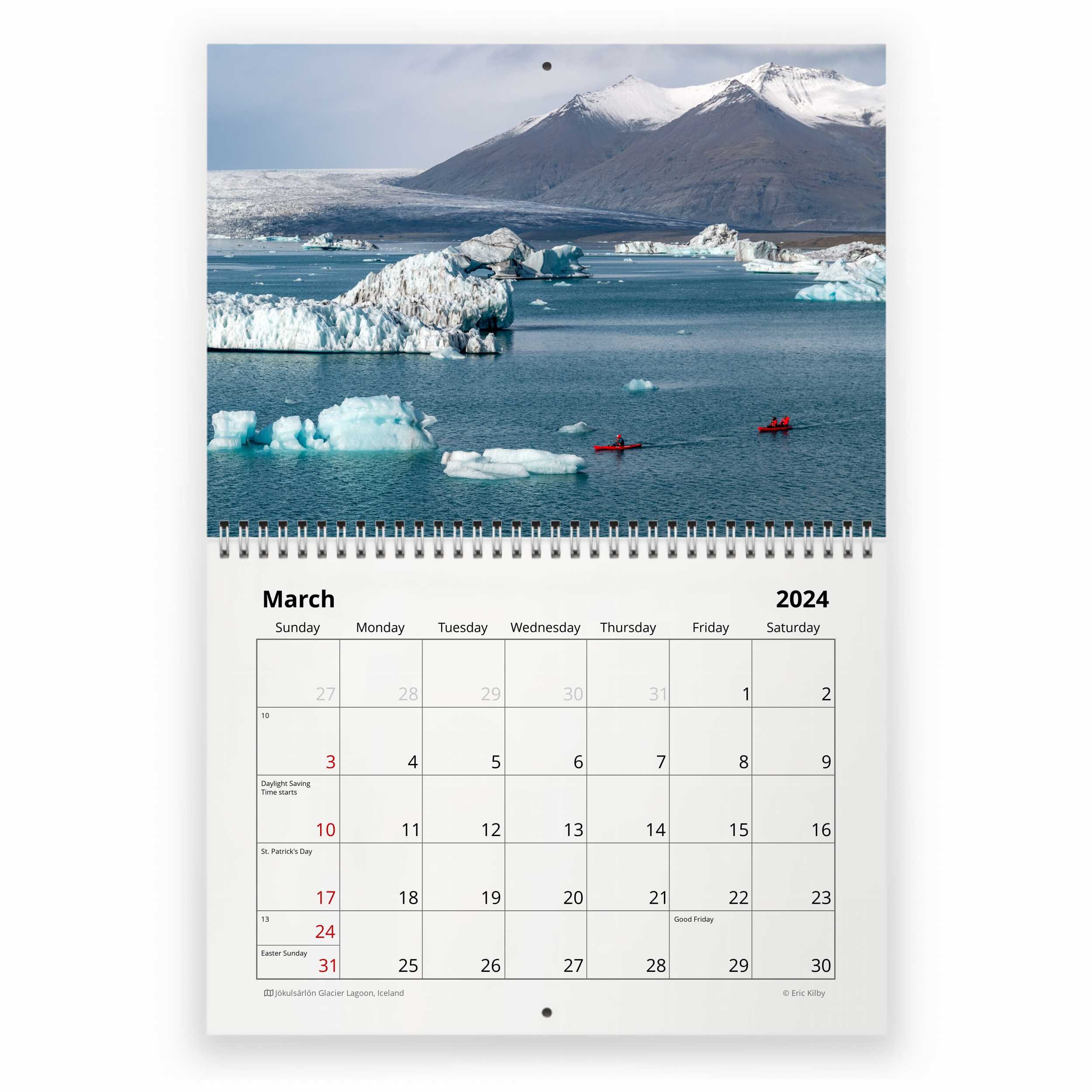 Kayak 2024 Wall Calendar sold by Bored Marisa | SKU 97159509 | Printerval