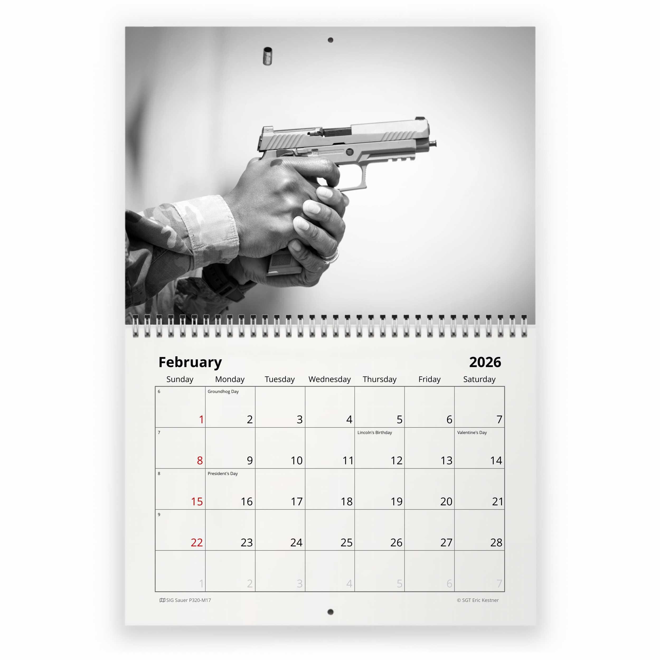 Guns 2026 Wall Calendar ID:W26030 - Etsy