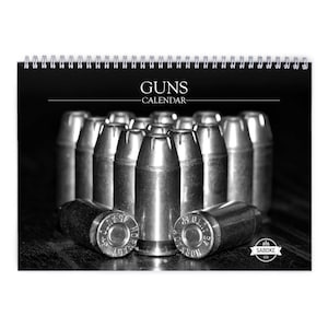 Guns 2025 Wall Calendar ID:W25004 - Etsy
