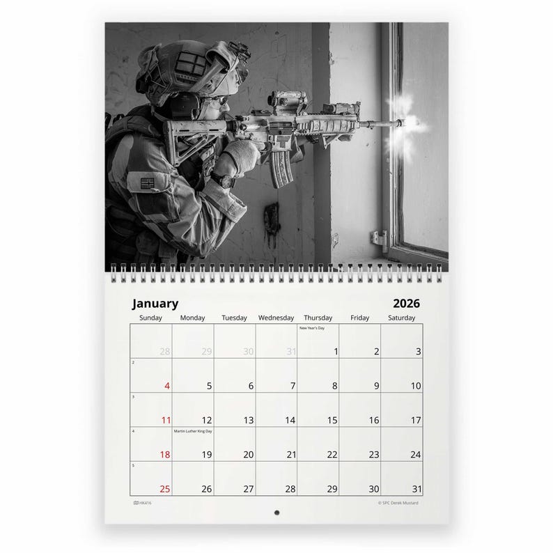 Guns 2026 Wall Calendar ID:W26030 - Etsy