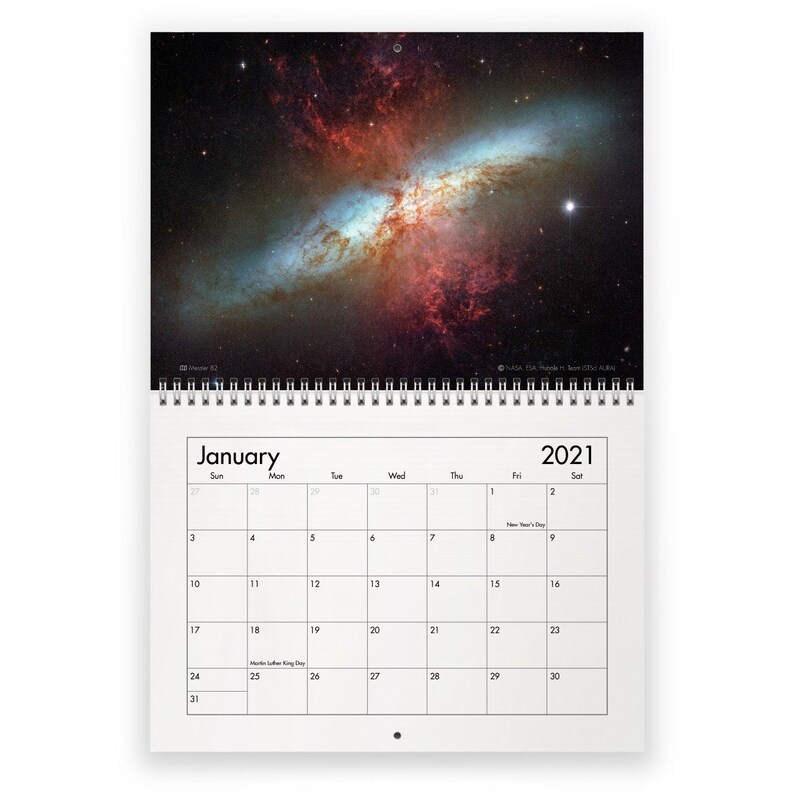 Galaxy 2021 Wall Calendar | Etsy