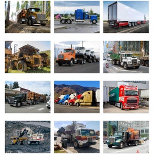 Trucks 2025 Wall Calendar ID:W23096 - Etsy
