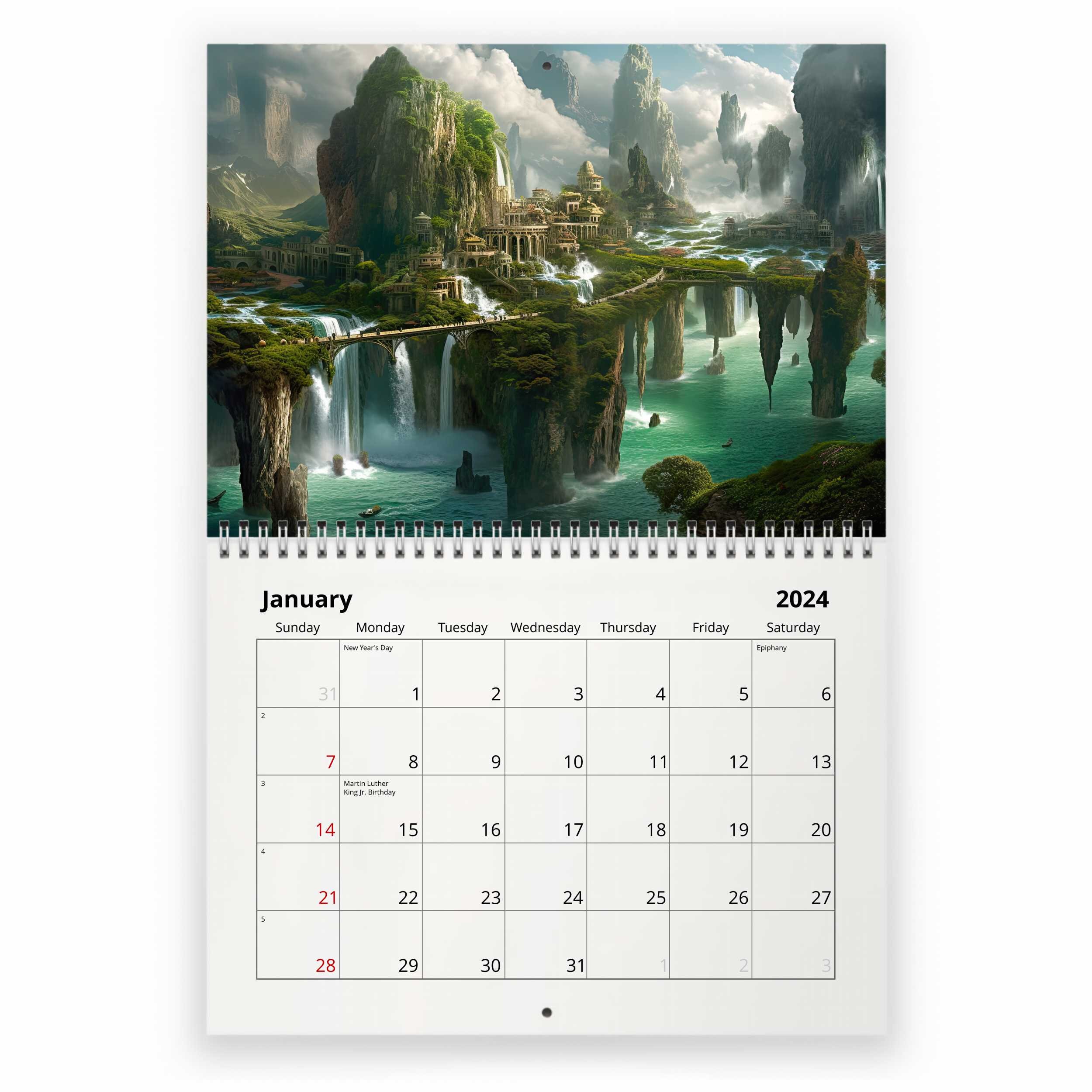 Fantasy 2024 Wall Calendar sold by Leonardo Yorka | SKU 608559 ...