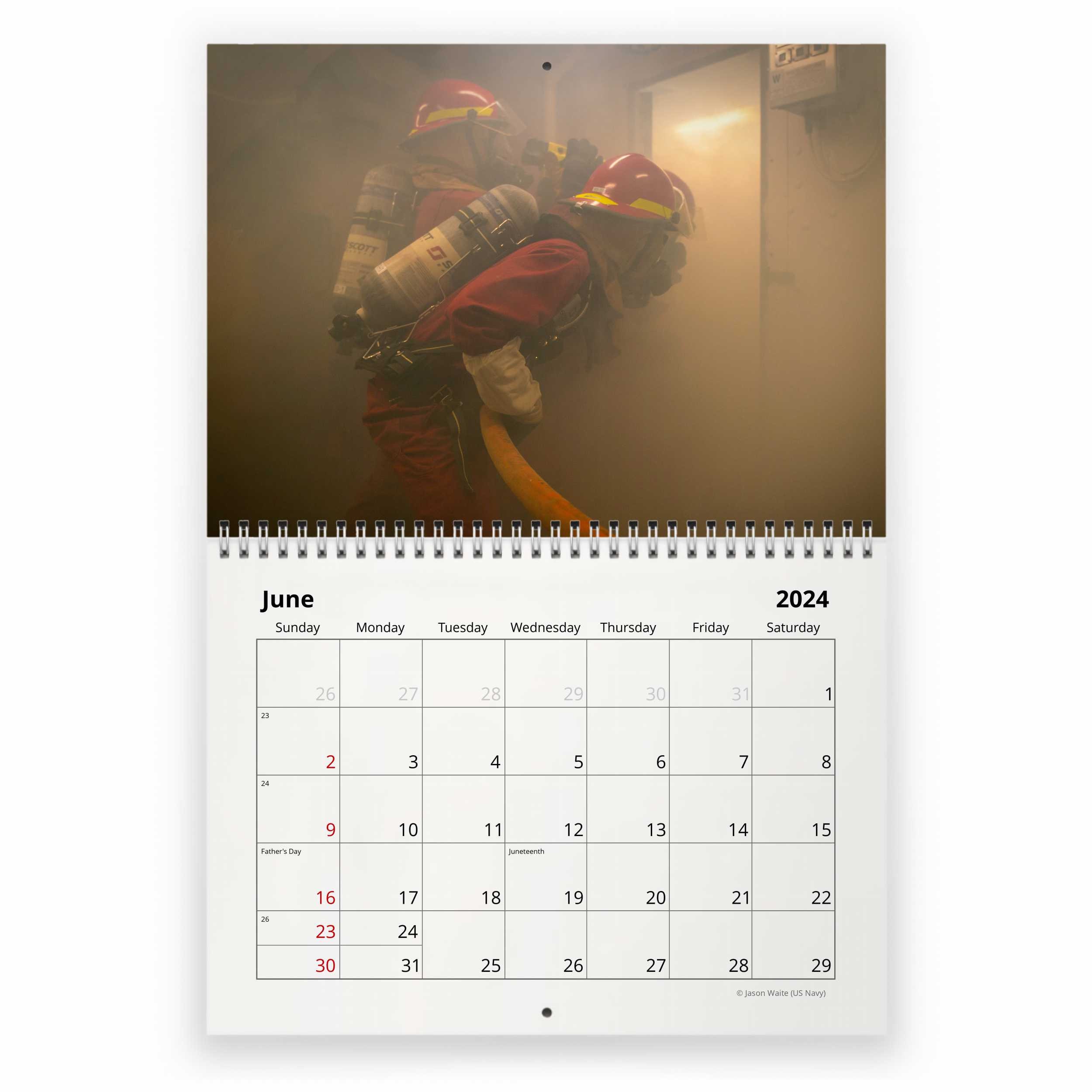 Firefighter 2024 Wall Calendar sold by Paradoxical Acreage | SKU ...