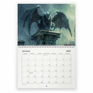 Monsters 2025 Wall Calendar ID:W25058 - Etsy