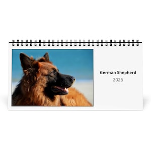 2026 German Shepherd Desk Calendar - Etsy