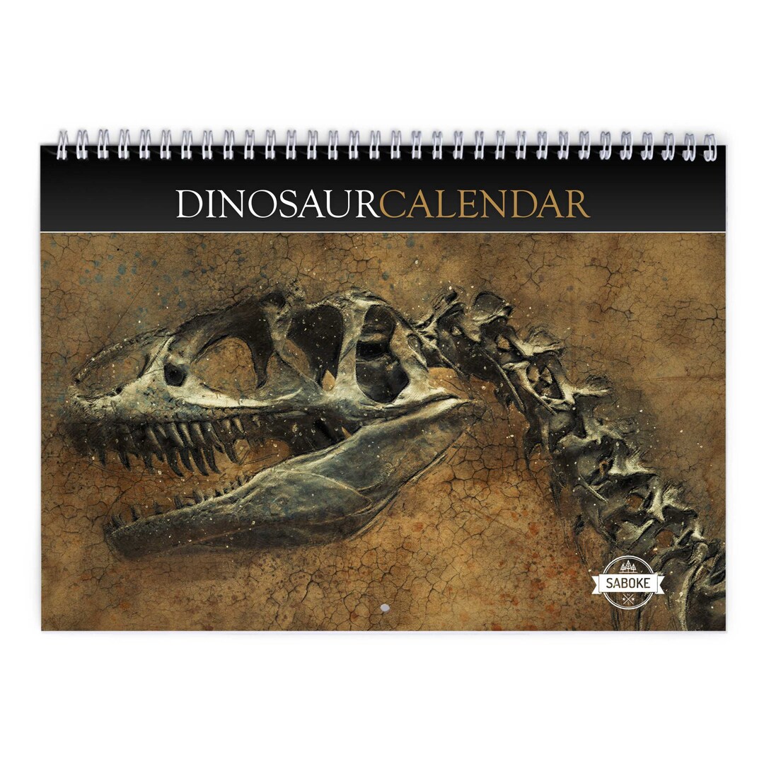 Dinosaur 2024 Wall Calendar ID:W23007 - Etsy