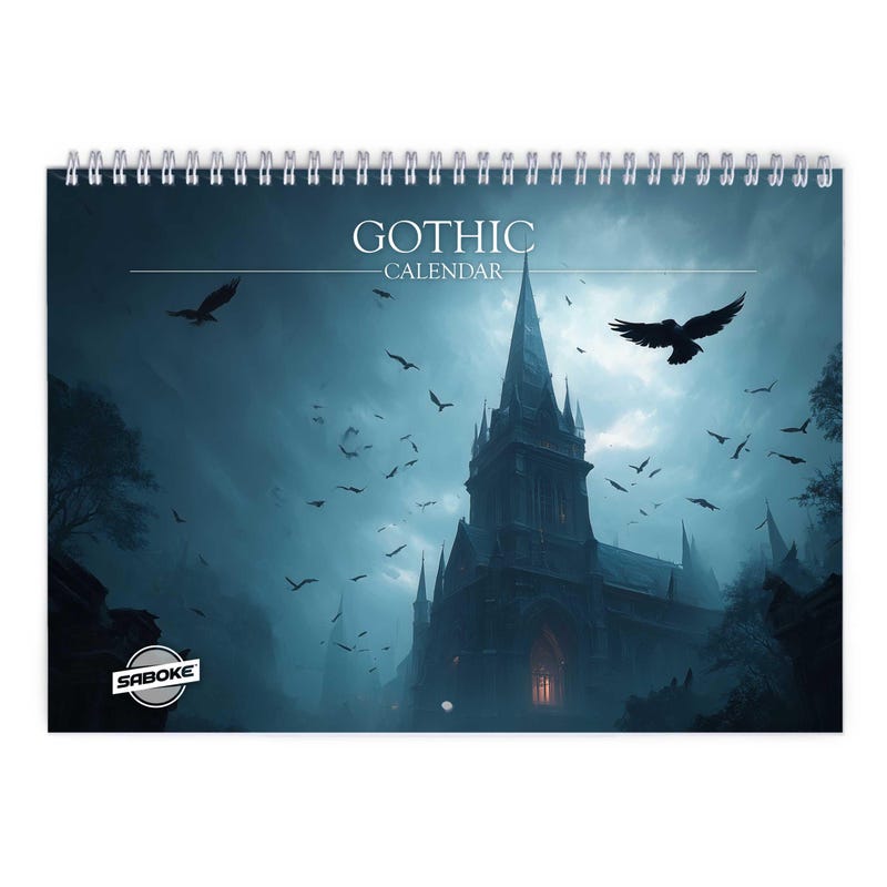 Gothic 2026 Wall Calendar - Etsy