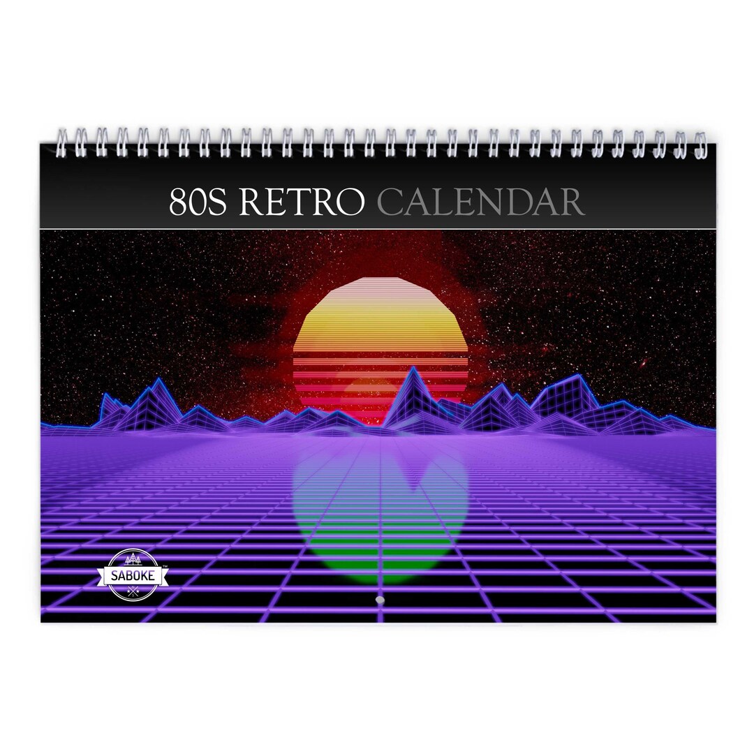 80s Retro 2025 Wall Calendar ID:W23038 - Etsy