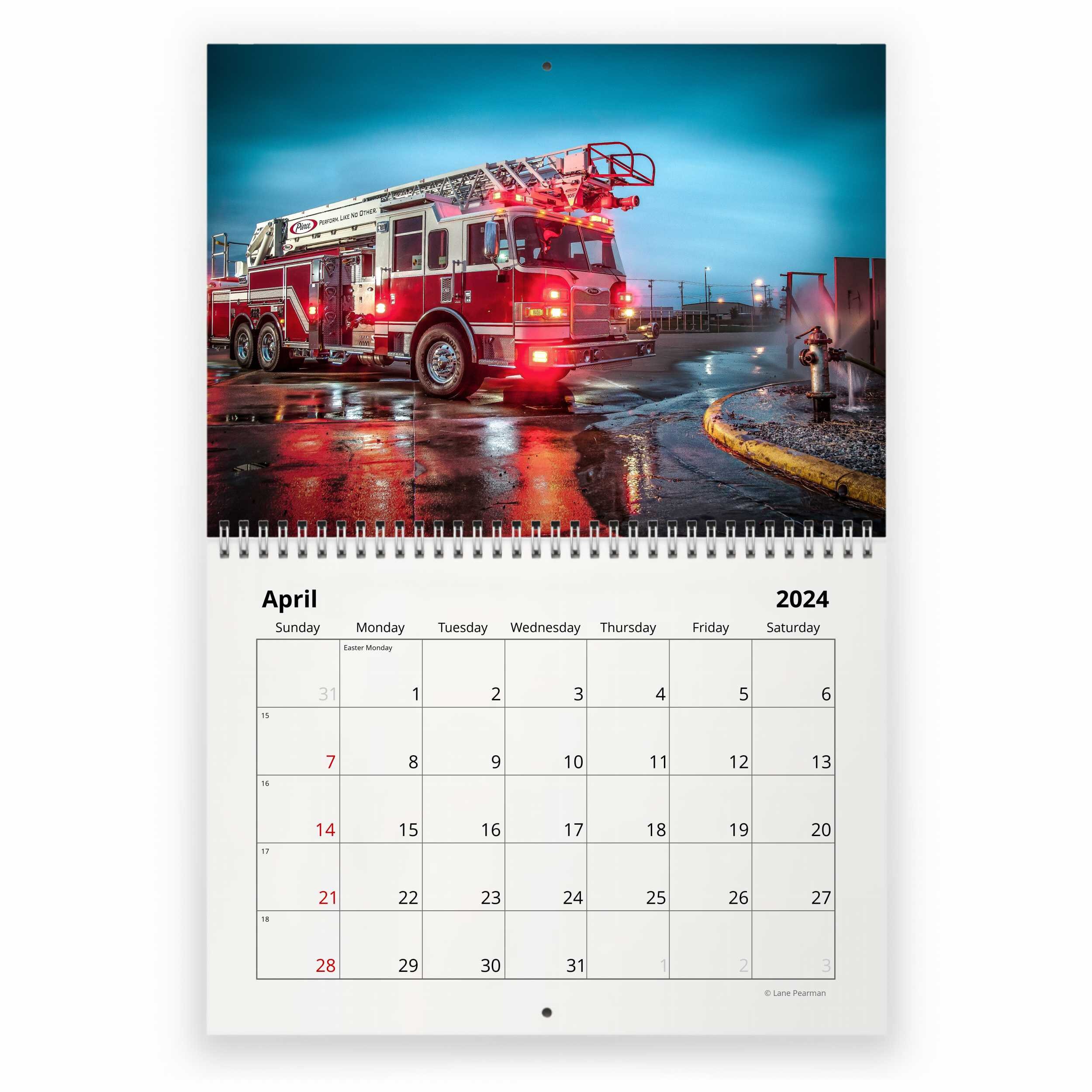 Firefighter 2024 Wall Calendar sold by Paradoxical Acreage | SKU ...