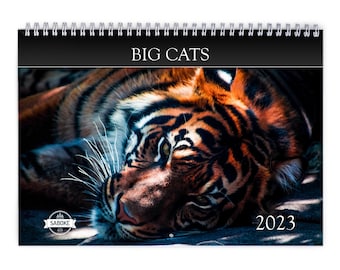 2023 Big Cat Calendar - Etsy