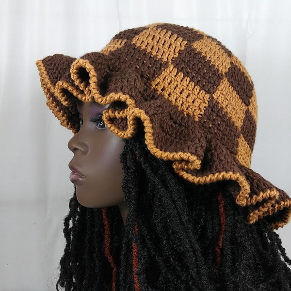 Crochet Ruffle Hat Pattern - Etsy