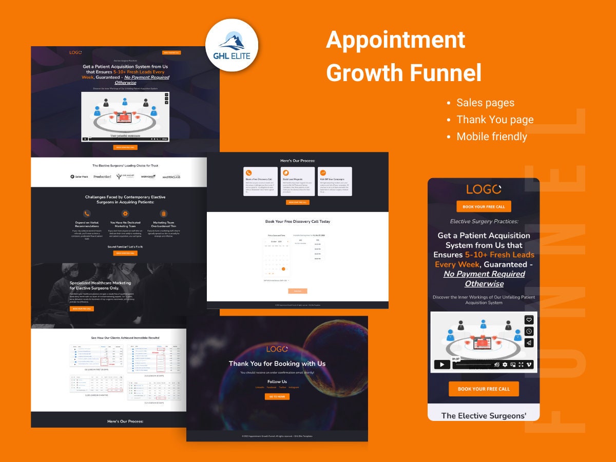 Appointment Growth Funnel Template for Gohighlevel - Etsy