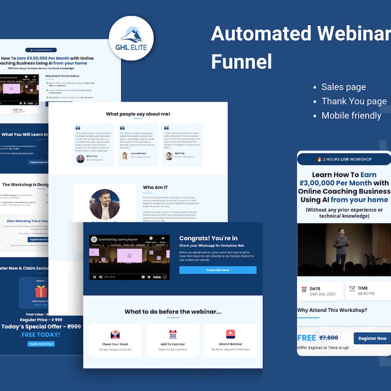 Gohighlevel Funnel Template - Etsy