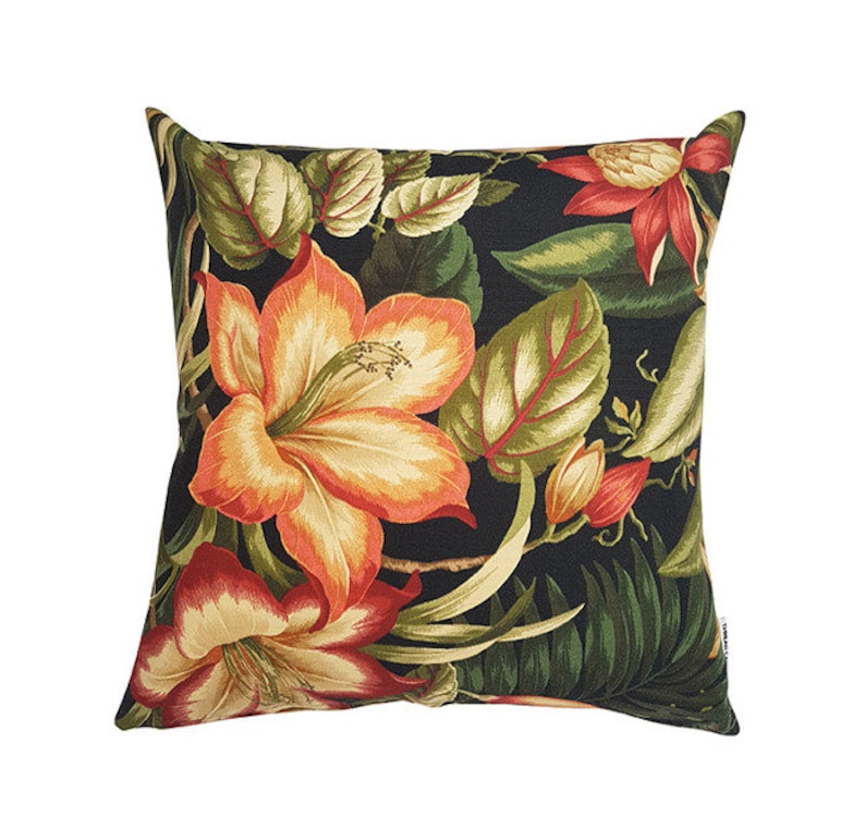 Tropical Outdoor Cushion Cover, Cover Only, Tommy Bahama, Floral ...