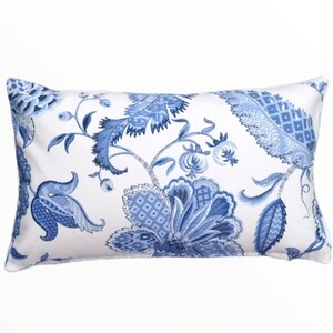 Blue Hamptons Style Floral Cushion Cover, Hamptons Pillow, Cover Only ...