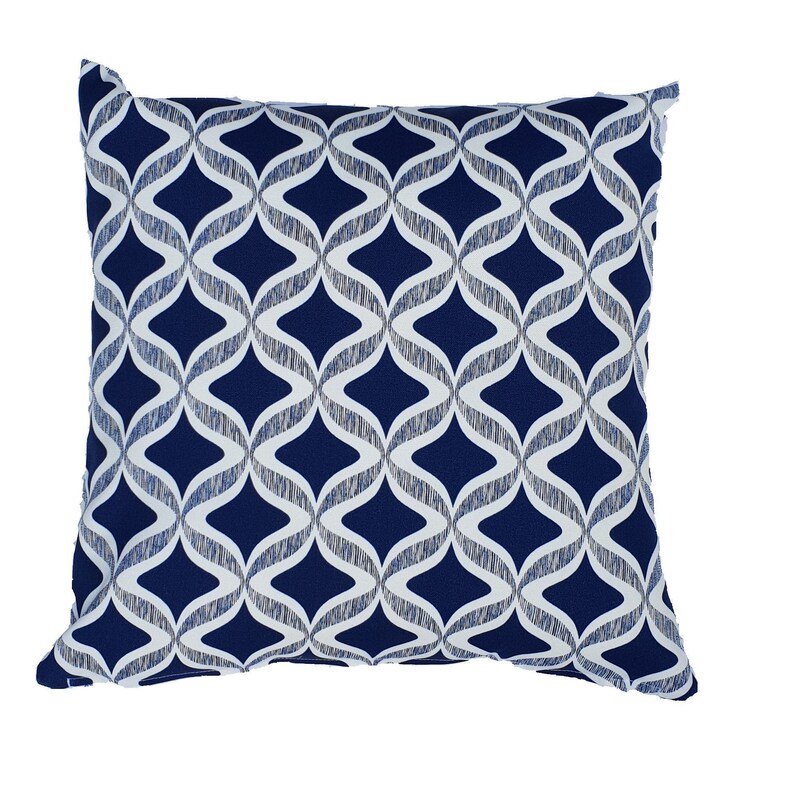 Navy Blue Hamptons Style Outdoor Cushion Cover, Cover Only, Hampton's ...