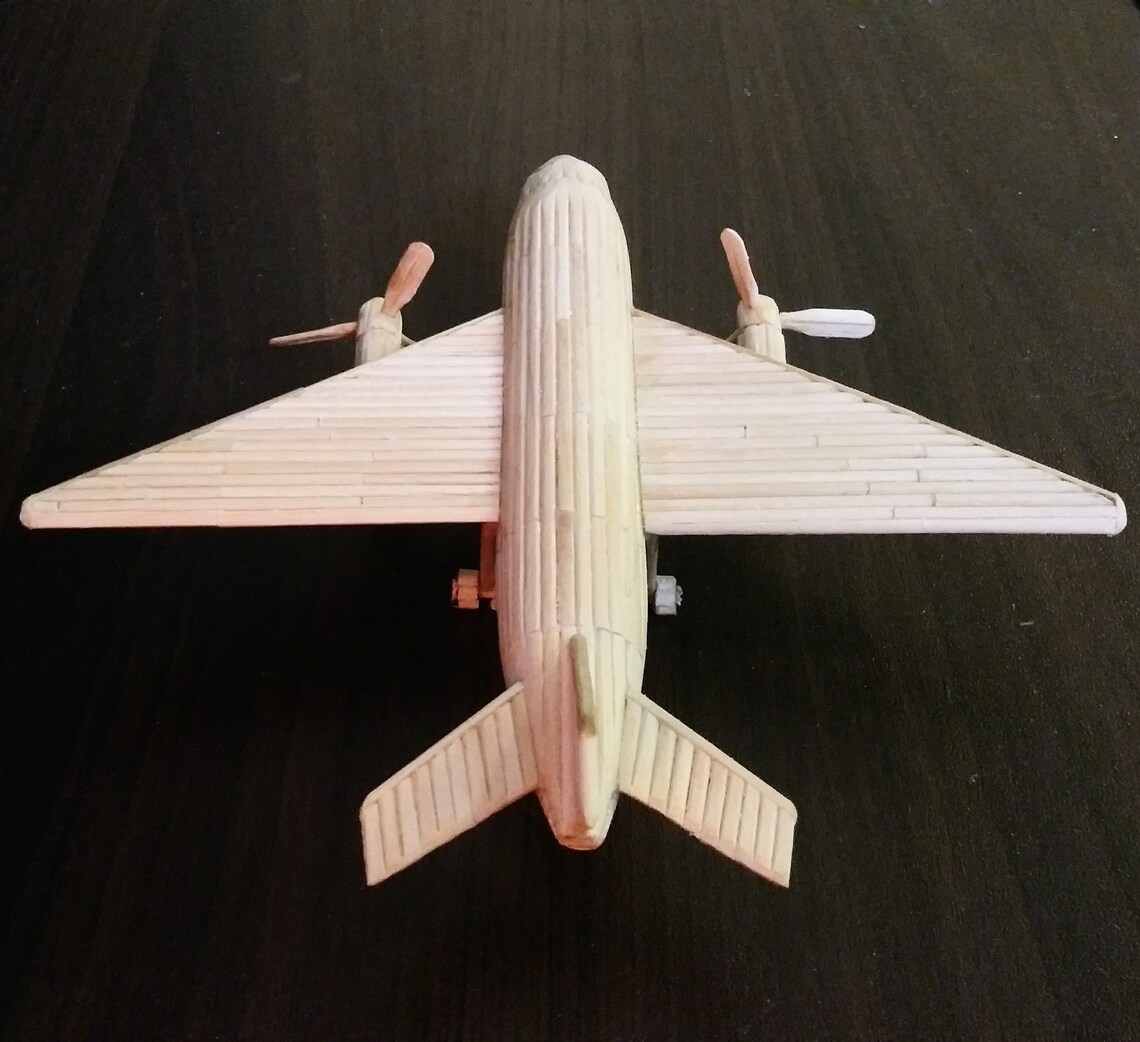 Toothpick Airplane - Etsy