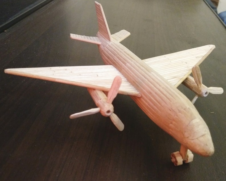Toothpick Airplane - Etsy