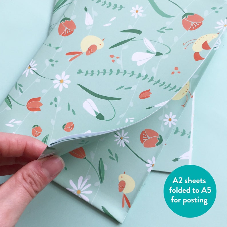 Spring Time Gift Wrap Wrapping Paper A2 Wrapping Paper - Etsy